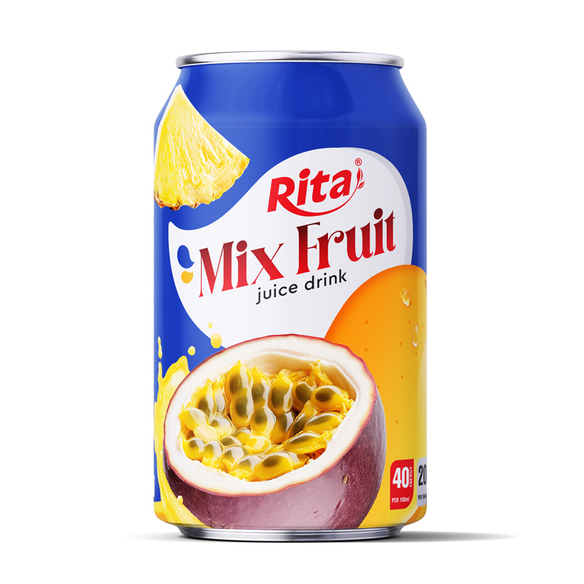 Mixed Fruit Juice 330ml Short Can - US Beverage Supplier